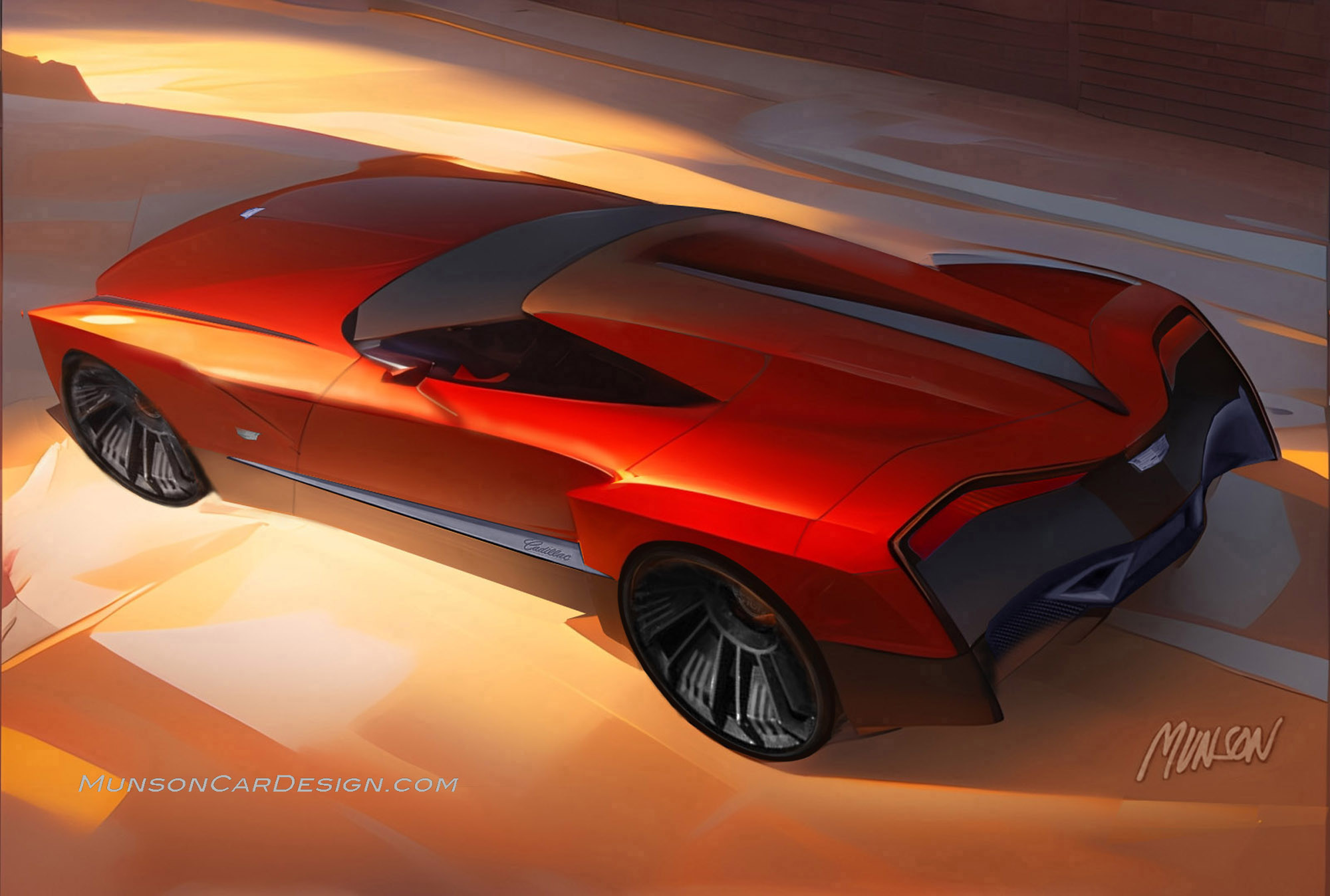 Retro Cadillac Coupe - MunsonCarDesign.com